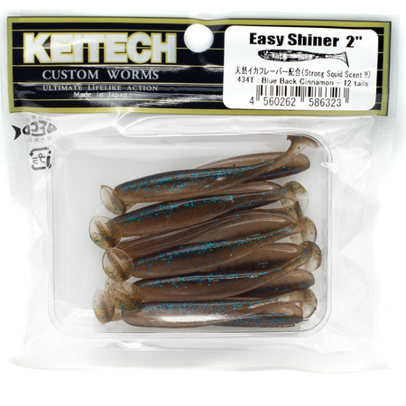 Keitech Easy Shiner 2'' 5cm 1g 434T BLUE BACK CINNAMON 12szt - op 434T Blue Back Cinnamon ...