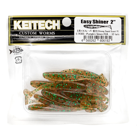 Keitech Easy Shiner 2'' 5cm LT#30S PUMPKIN GREEN FLK. 12szt - op LT30S ...