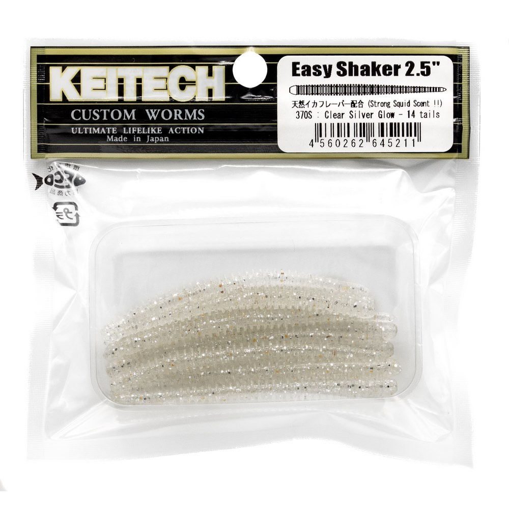 Keitech Easy Shaker 2,5'' 6,3cm 0,7g 370S CLEAR SILVER GLOW 14szt op. 370S CLEAR SILVER GLOW \ 2 ...