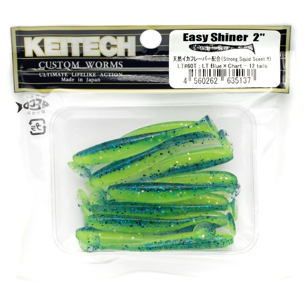 Keitech Easy Shiner 2'' 5cm 1g LT#60T BLUE X CHART 12szt -op LT#60T Blue X Chart | Produkty ...