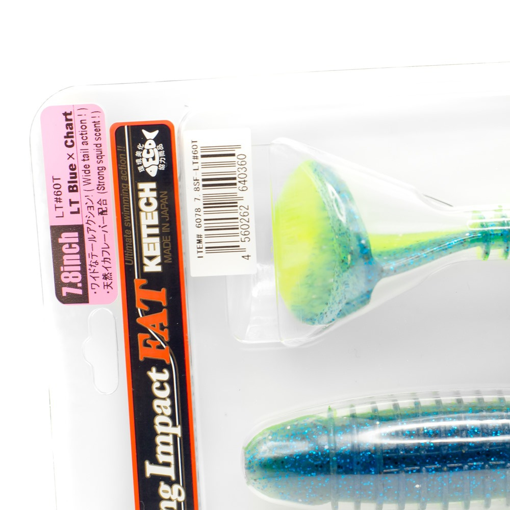 Keitech Swing Impact Fat 7,8'' 19,8cm 52g LT#60T LT BLUE X CHART LT#60T LT BLUE X CHART \ 7.8 ...