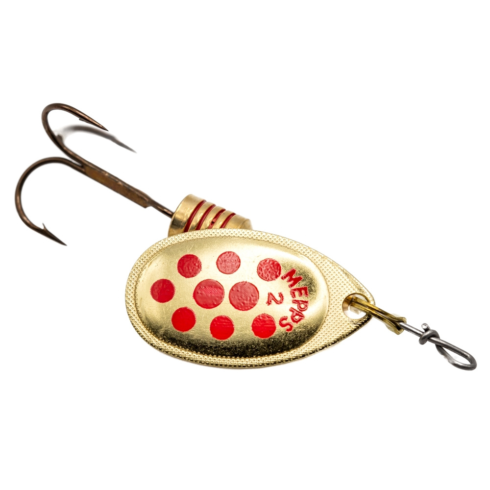 Mepps Aglia Decorees #2 4,5g ZŁOTA/CZERWONE KROPKI 30117002 #2 \ ZŁOTA ...